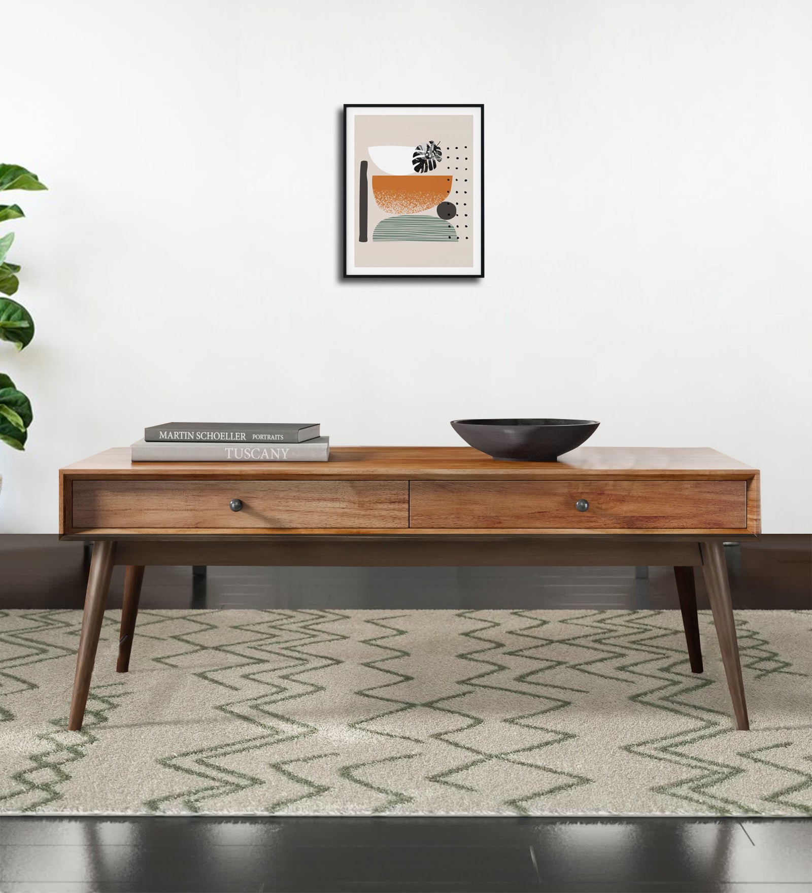 Isa Coffee Table In Oral Walnut Finish